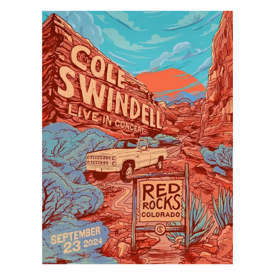 Red Rocks Poster – Cole Swindell